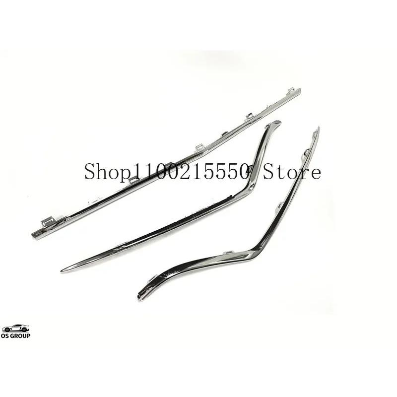 【並行輸入品】 フロント バンパー リップ スポイラー メッキ クローム メルセデス GLE C167 V167 W167 ...