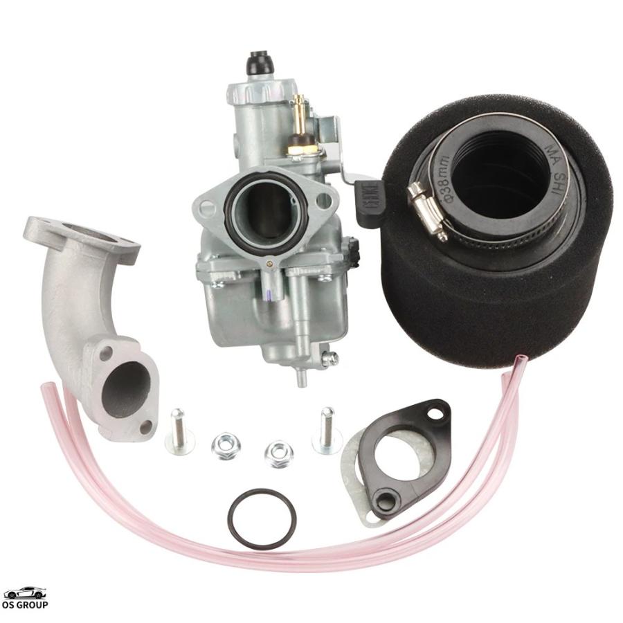 VM22 26mm キャブレター 26MM Manifold エアー フィルタ― 38MM インテーク インレット キャブ ガスケット 110cc 125cc 140cc Lifan YX ...