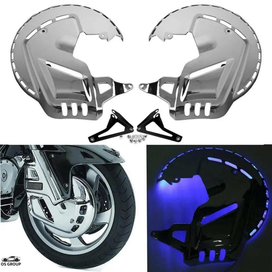 【並行輸入品】 フロント ブレーキ Disc Rotor カバー LED ホンダ ゴールド ウィング GL1800 GL 1800 2001年 ...