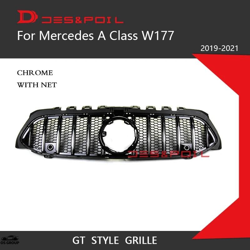 2019 New A Class W177 Amg GT Grill Vertical Grille Front Racing Car ...