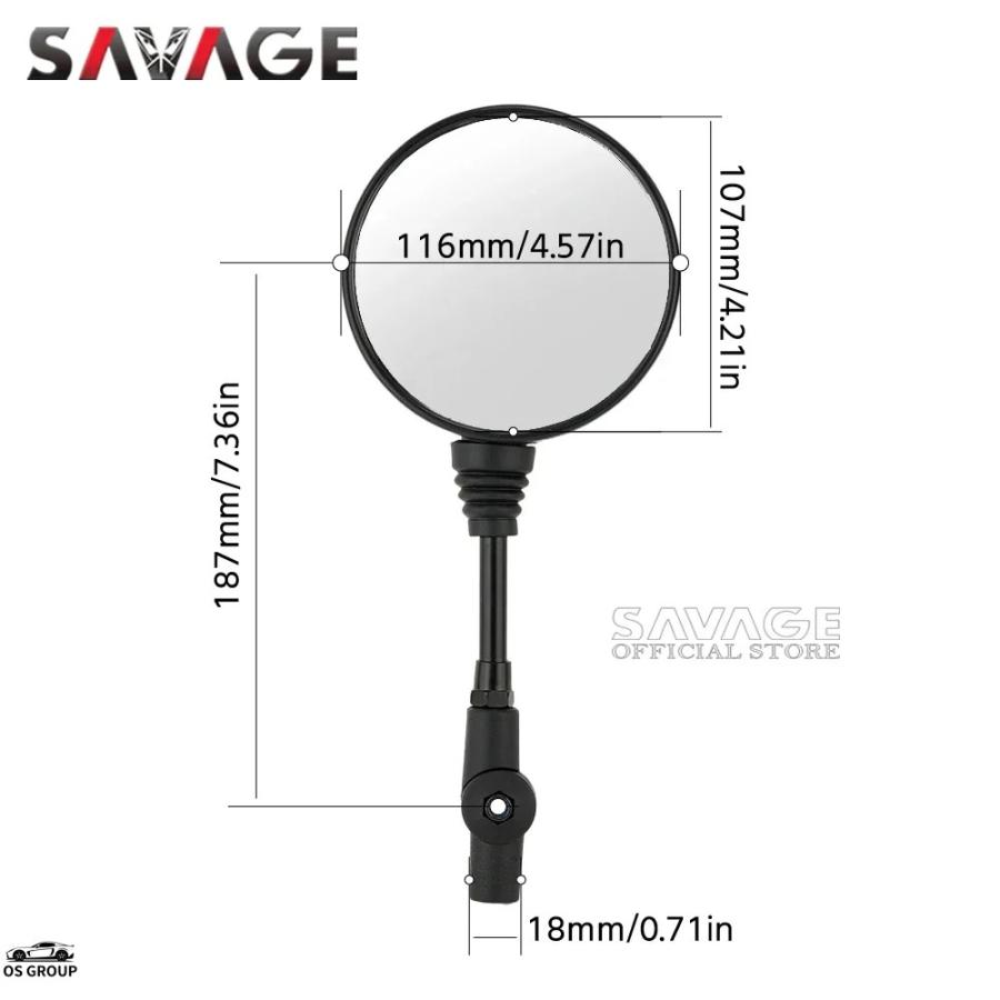 【並行輸入品】 E9 リア ミラー ホンダ XRE 300 XR 650 600R 400 250 Motard CRF 250L 300L ラリー バイク 調整可 サイド カスタム パーツ ...