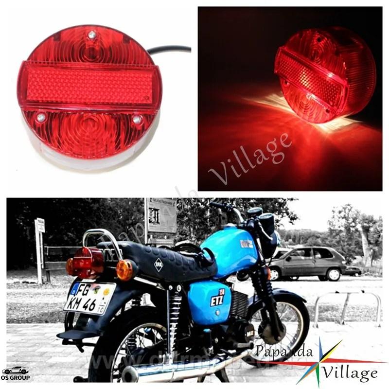 バイク テールライト スズキ TS125 TS150 TS250 Simson SR50 S51 MZ ETZ 150 250 251 301 LED リア レッド : ハナピ - 通販 ...