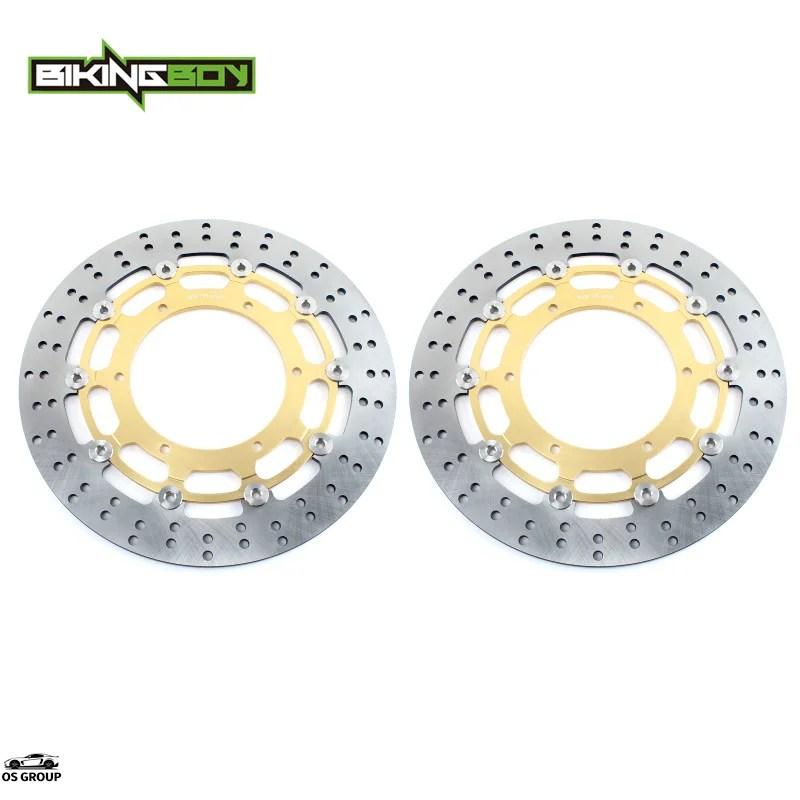 【並行輸入品】 BIKINGBOY フロント ブレーキ Discs Rotors ディスク YZF R7 99 00 01 FJR 1300 ...