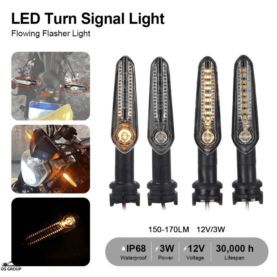 2024 バイク LED ウィンカー インジケータ― Directional フラッシュ ランプ ヤマハ MT07 MT09 MT-07 MT-09 トレーサー : ハナピ - 通販 ...