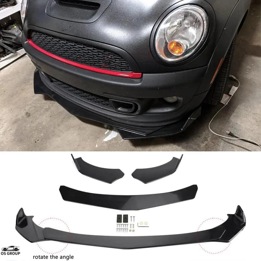 LAICY ミニクーパー r53 r56 r58 r60 f56 f60 フロント バンパー リップ キット カナード デュフューザー ...