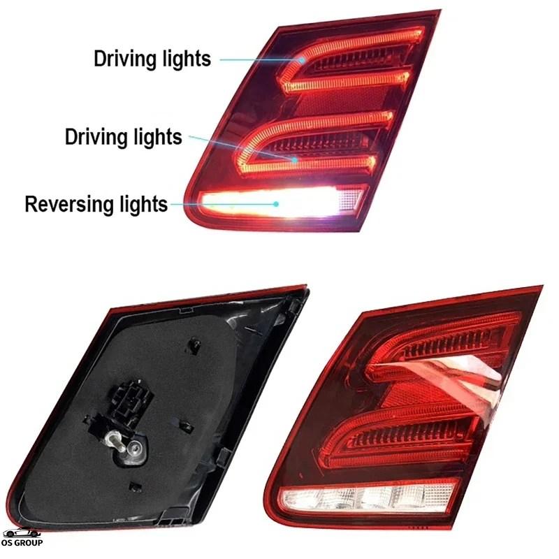 インナー ライト アセンブリ ベンツ W212 E350 E400 E550 E63 AMG E250 2014年-2016年 LED テールライト 警告灯 ブレーキ シグナル ランプ ...