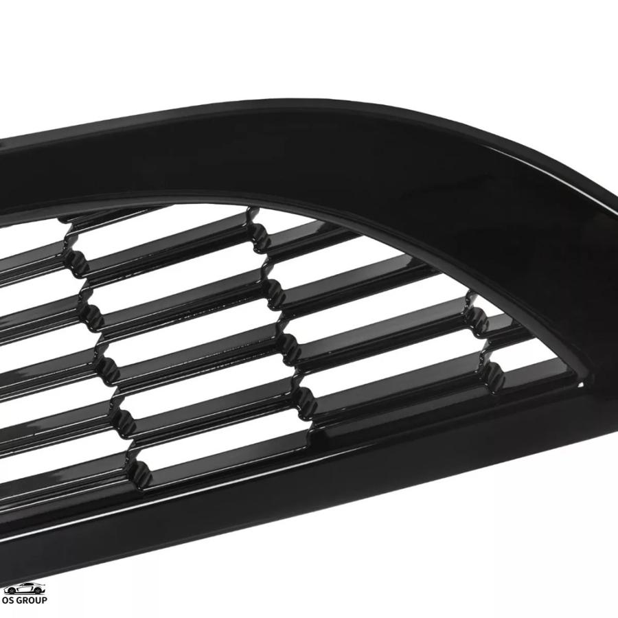 【並行輸入品】 2P つやあり ブラック フロント ＆ ハニカム メッシュ グリル ミニクーパー R50 R52 R53 2001年-2006年 51137026202 カスタム : ハナピ ...