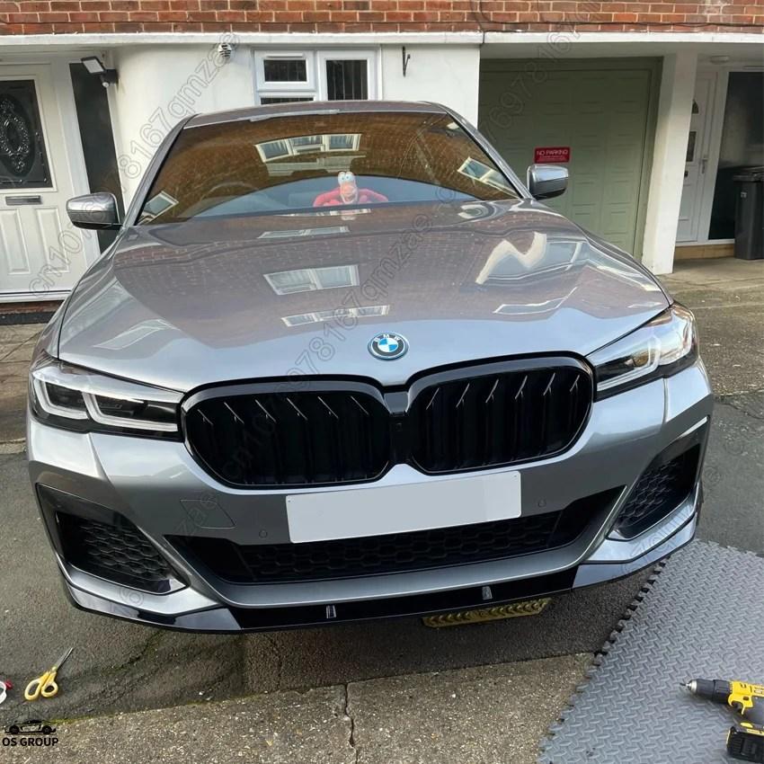 【並行輸入品】 BMW 5 シリーズ G30 G31 G38 LCI M スポーツ 520i 520d 530i 530d M550i 2021年-2023 3P フロント バンパー カナード ...