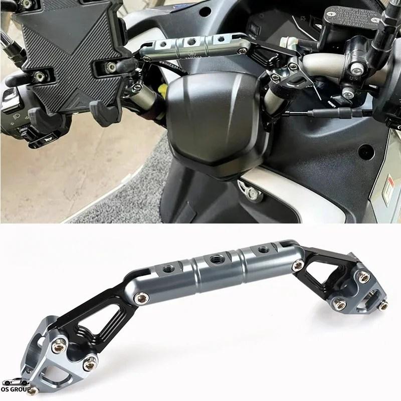【並行輸入品】 スクーター ハンドル バー アクセサリー マウントs ヤマハ CE155 SMAX155 ZY125T-14 CNC アルミ ...