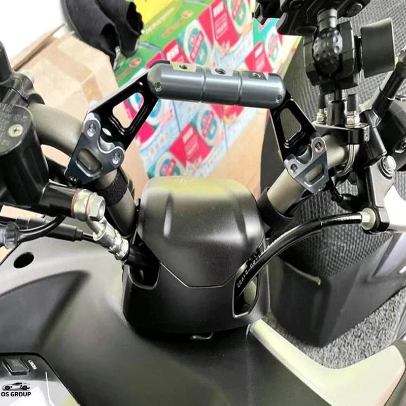 【並行輸入品】 スクーター ハンドル バー アクセサリー マウントs ヤマハ CE155 SMAX155 ZY125T-14 CNC アルミ ...