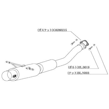 柿本改 柿本 改 マフラー HYPER FULLMEGA N1+Rev. スバル インプレッサ TA-GDA 02/11-07/6 ※配送先制限あり 品番：B31316 : ななこ屋 - 通販 ...