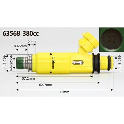 SARD(サード) 大容量インジェクター 汎用 380cc 品番：63568 : ななこ屋 - 通販 - Yahoo!ショッピング