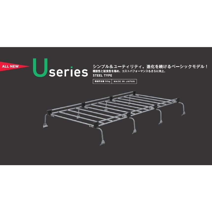 TUFREQ(タフレック) ルーフキャリア Uシリーズ 【トヨタ ハイエースバン H16.8-】 品番：UL42 (Code：S-6) : ななこ屋 - 通販 - Yahoo!ショッピング
