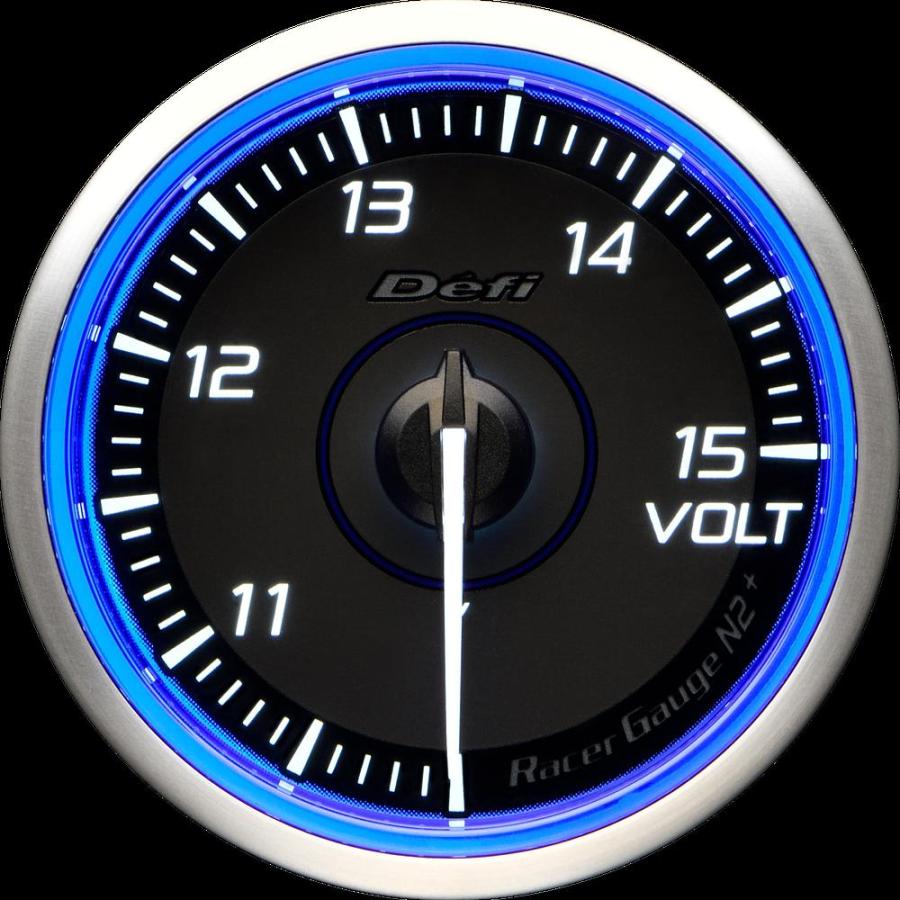 Defi(デフィ) RacerGauge N2Plus φ60 電圧計(VOLT) 【ブルーモデル】 品番：DF19801 : ななこ屋 - 通販 - Yahoo!ショッピング