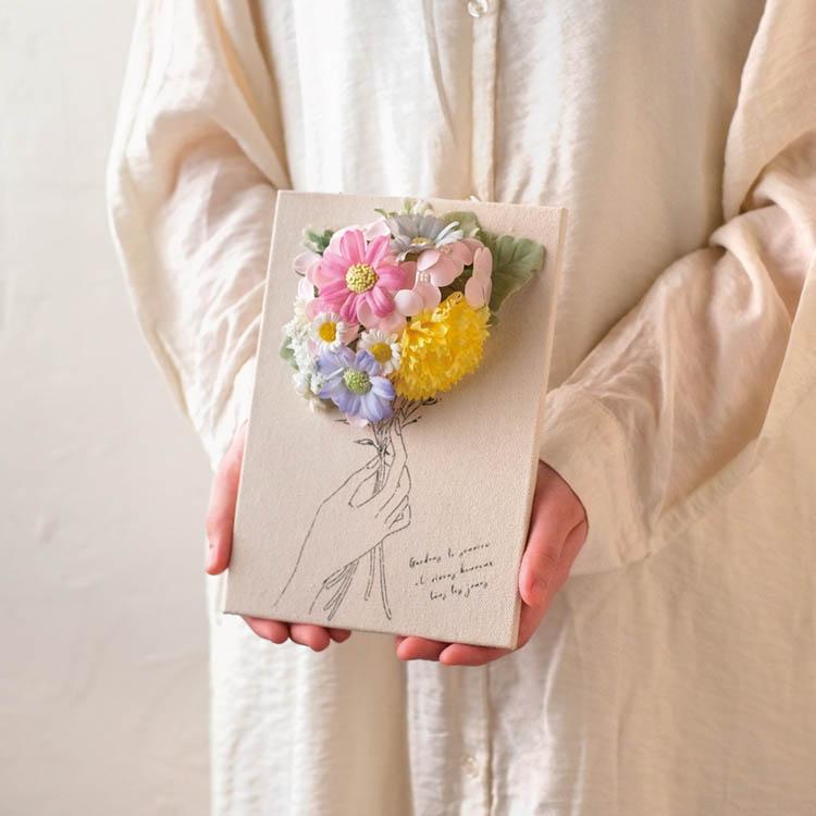 即日発送 プレゼント 『キャンバスボード ソープフラワー Sサイズ(5242) 』 ギフト 母 花束 ブーケ 一年中 玄関 誕生日 : 花うるる(ハンギング&寄せ植え通販 - 通販 ...