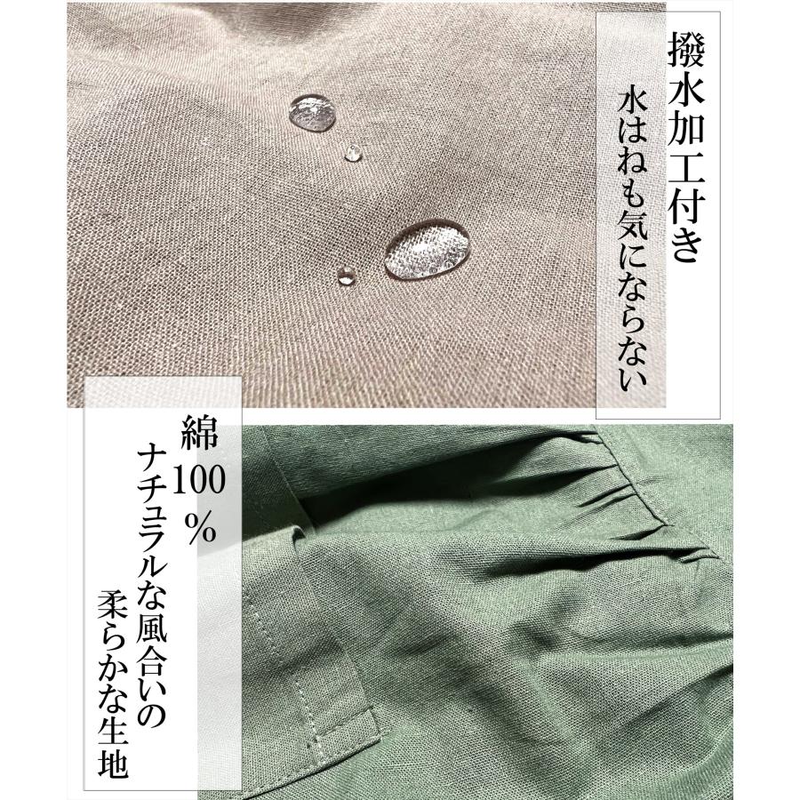 Aness(アネス) 大きいサイズ対応 ワンピースエプロン ロング丈 エプロン ゆったり 撥水 着脱簡単 被るだけ おしりも隠れる レディース 無地 p700 : ベルディン - 通販 ...