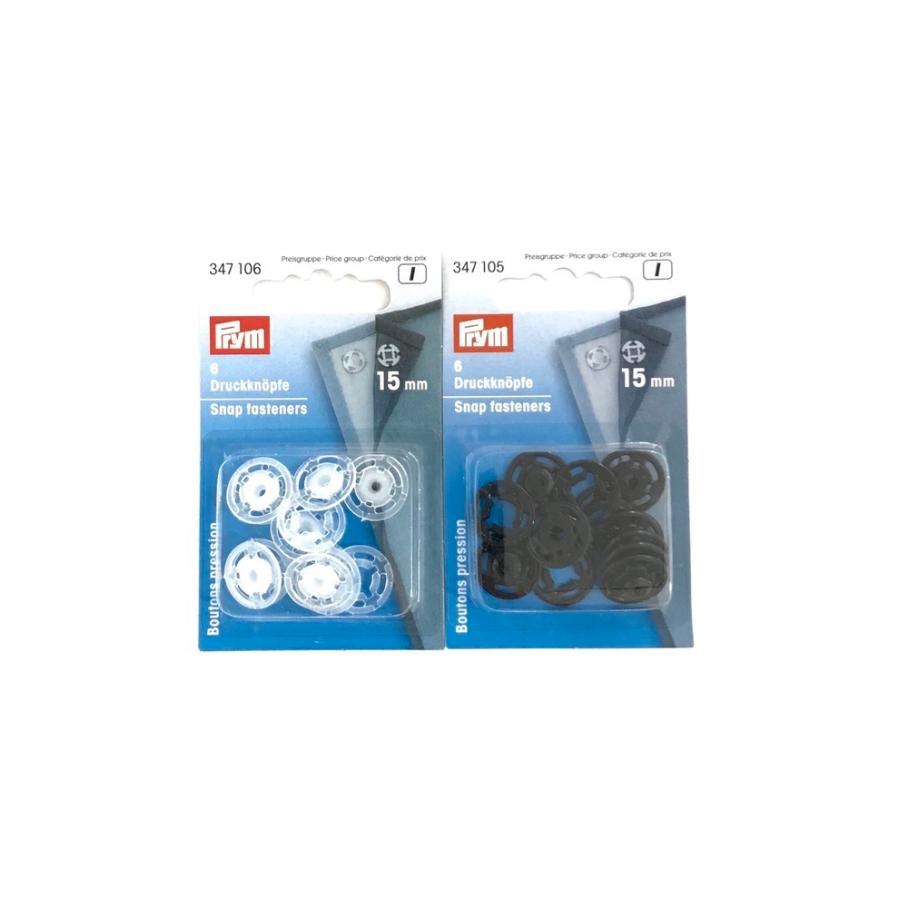 《Prym》プリム・プラスチックスナップボタン(ホック） 15mm／6セット入り 347105-347106 : ハンダーバイト - 通販 ...
