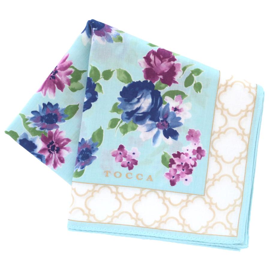 TOCCA トッカ 大判 イージーケ プリントアハンカチ（58cm）クローバーパターン ブルー : ハンカチーフギャラリーYahoo!店 - 通販 - Yahoo!ショッピング
