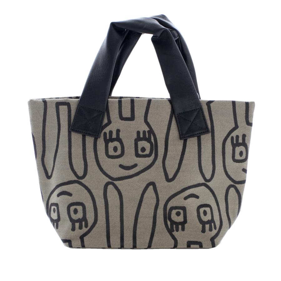 Atsuko Matano アツコマタノ ゆるうさジャガード トートバッグ ブラック : ハンカチーフギャラリーYahoo!店 - 通販 - Yahoo!ショッピング