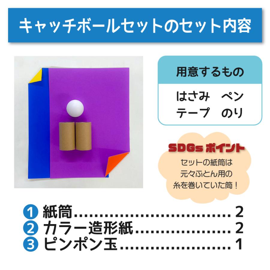 工作キット SDGsキャッチボールセット 紙工作 エコ サスティナブル リユース ペーパークラフト ボール : 夏休み冬休み手作り工作宅配便 ...