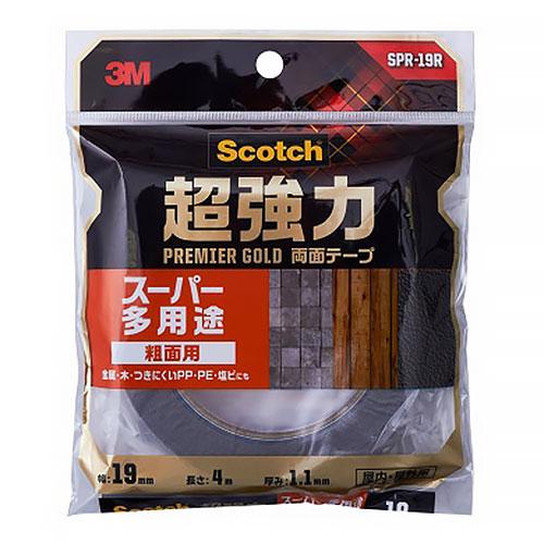 3M スコッチ 超強力両面テープ プレミアゴールド スーパー多用途 粗面用 SPR‐19R 19mm×4m ハンズ : ハンズYahoo!ショッピング店 - 通販 - Yahoo!ショッピング