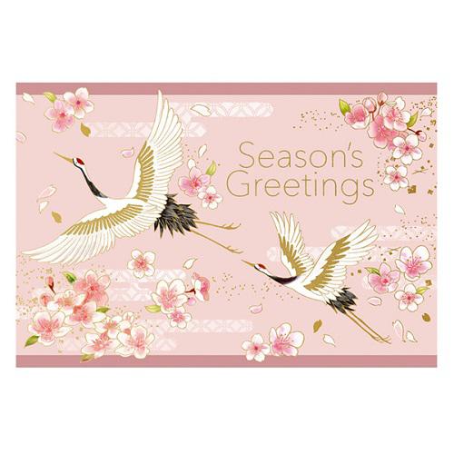 【クリスマス】 チキュウグリーティングス 和風クリスマスカード 鶴 C07−0039 ハンズ : ハンズYahoo!ショッピング店 - 通販 - Yahoo!ショッピング