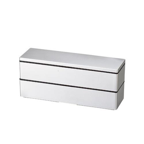 ハコヤ（HAKOYA） スリム二段弁当840 840mL メタリックシルバー ハンズ : ハンズYahoo!ショッピング店 - 通販 - Yahoo!ショッピング