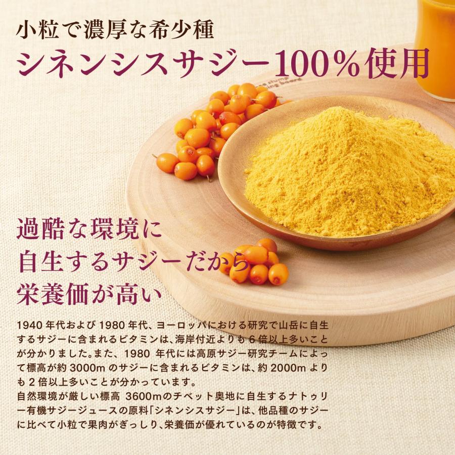 NaTruly（ナトゥリー） サジージュース オーガニック サジーパウダー100g 有機JAS認証 栄養機能食品(ビタミンC) サジー 沙棘 シーバックソーン 鉄分 : マヌカハニーと健康食品 ...