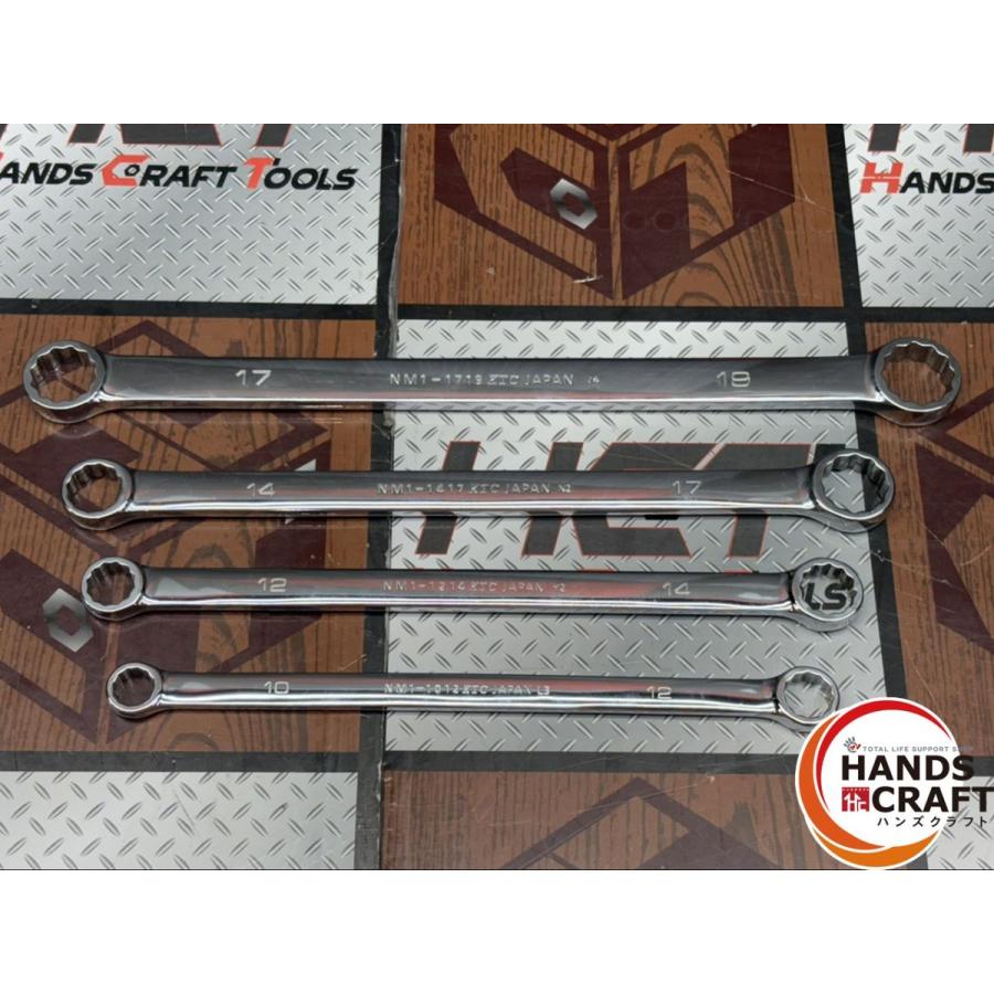 〇KTC ネプロス nepros NM1-1012/NM1-1214/NM1-1417/NM1-1719 ストレートスタンダードめがねレンチ 4点セット【中古】 : gd213-250116 ...