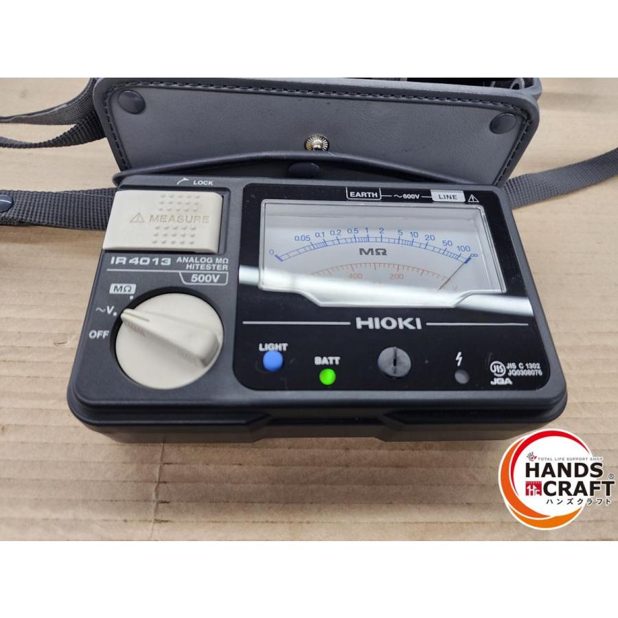 ♭【中古未校正品】HIOKI 日置 IR4013 アナログ メグオームハイテスタ 絶縁抵抗計【ハンズクラフト熊本】 : ハンズクラフト ...