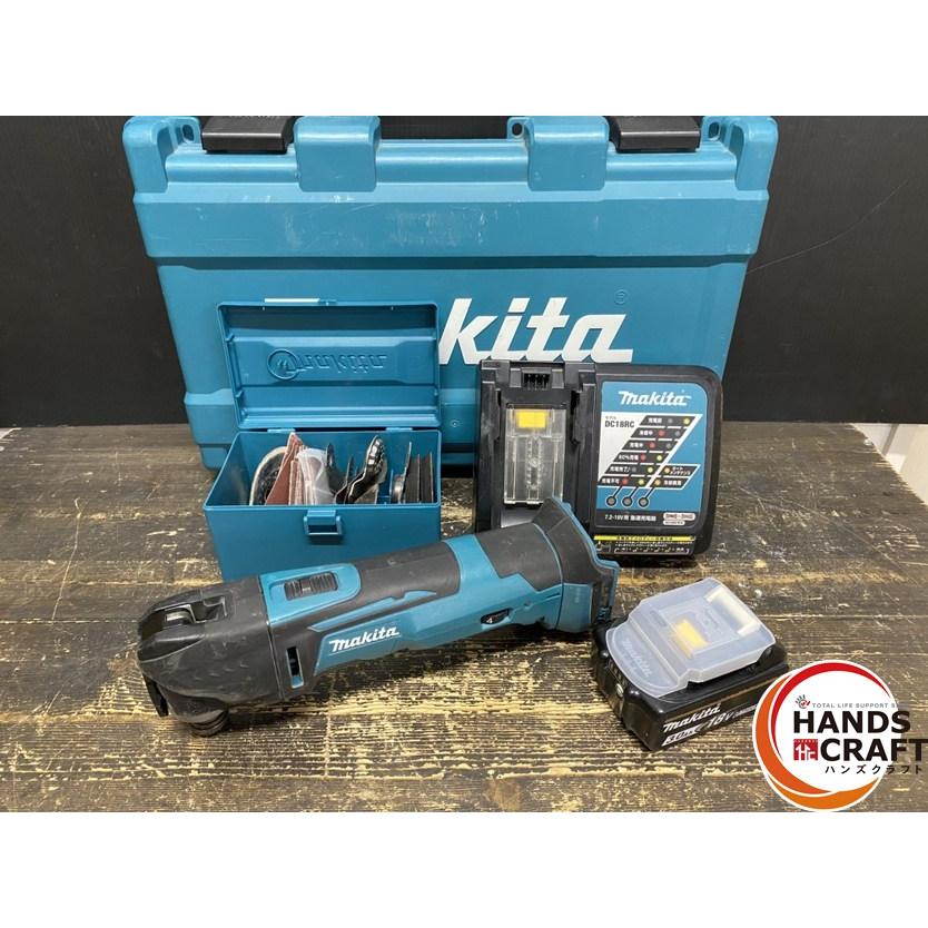 【中古品】makita マキタ TM51DRF 充電式マルチツール 18V 6,000-20,000min-1 バッテリ(18V/3.0Ah/使用回数:50回)×1・充電器・ケース付 ...