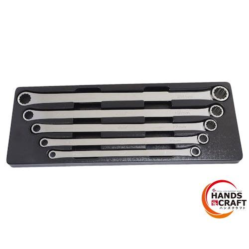 ★未使用 DEEN ロングメガネレンチセット DNML05SET 10×12,12×14,14×17,17×19,22×24mm パッケージ破れ有 : yd035-80-241203 ...