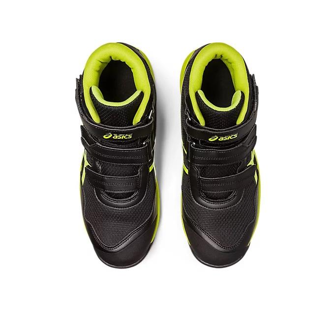 asics アシックス 作業用靴 安全スニーカー マジックベルト ウィンジョブCP216 ブラックXネオンライム 1273A076.001 :1273A076-001:ハンズコテラ Yahoo ...
