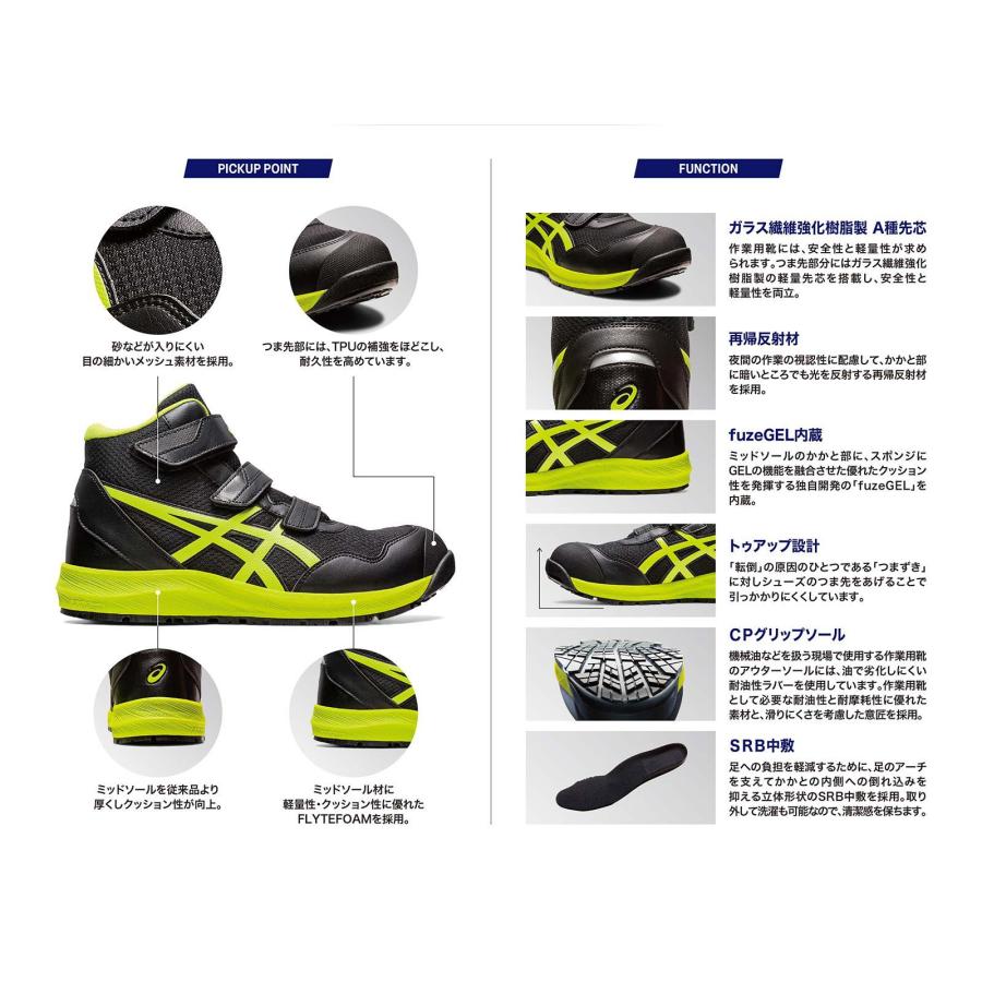 ASICS 26.5cm在庫あり asics アシックス 作業用靴 安全スニーカー マジックベルト ウィンジョブCP216 ビートジュースXクラシックレッド 1273A076.600 ...