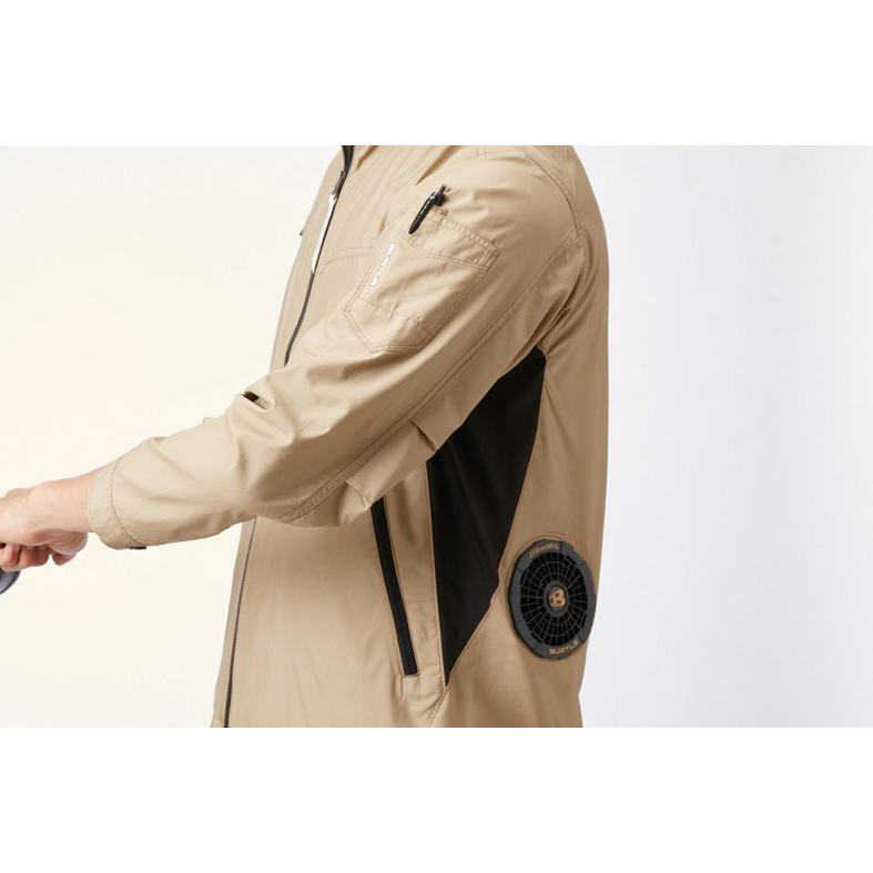 リョービ BURTLE バートル 空調服 エアークラフトジャケット（ユニセックス）AC1111（ポリエステル100％）服のみ M／L シルバー MENS & LADIES : ハンズコテラ ...