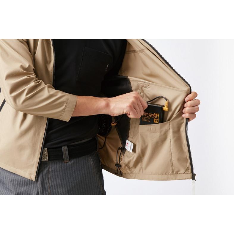 リョービ BURTLE バートル 空調服 エアークラフトジャケット（ユニセックス）AC1111（ポリエステル100％）服のみ M／L シルバー MENS & LADIES : ハンズコテラ ...