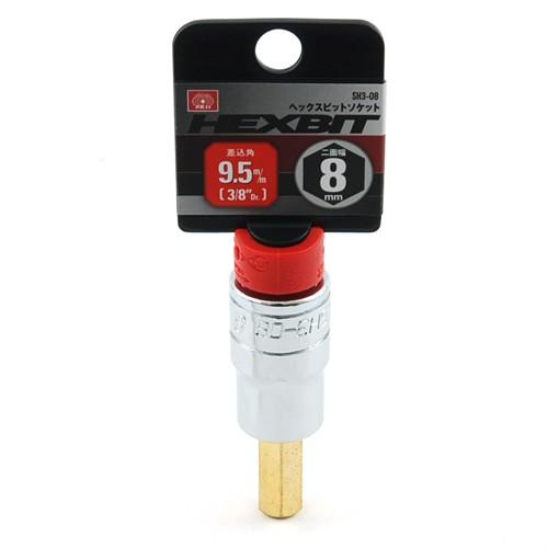 SK11 ヘックスビットソケット 差込角9．5MM 2面幅8MM SH3-08 （7283300） 送料区分A 代引不可・返品不可 : ハンズマン - 通販 - Yahoo!ショッピング