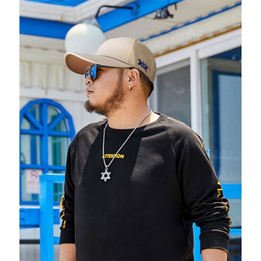 キャップ メンズ XXXロゴ ツバ8cm コットン 大きめ xl UVカット 帽子 40代 50代 無地 シンプル 春夏 紫外線対策 可愛い 綿100％ 大きいサイズ : 帽子屋Handy ...