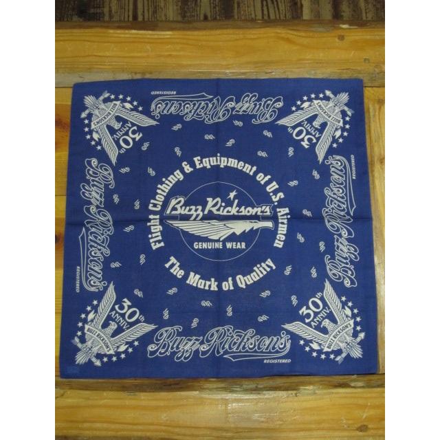 バズリクソンズ バンダナ BUZZ RICKSON'S "30th ANNIVERSARY BANDANA" BR02761 ...