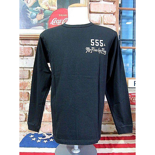 BUZZ RICKSON'S バズリクソンズ Tシャツ L/S T-SHIRT "555th BOMB. SQ." BR68905 BLACK ...