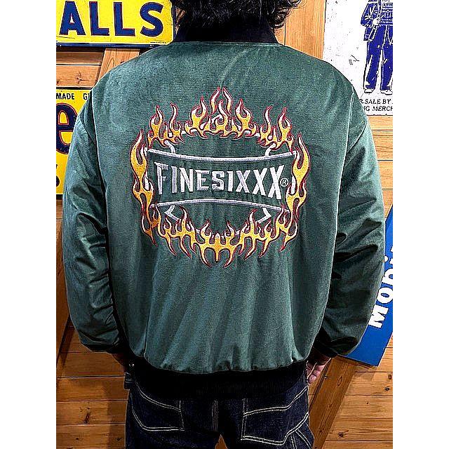 ファインシックス ジャケット FINESIXXX 2ND ANNIV. FINE FLAMES REVARSIBLE JACKET FS-2024FW-002 LIMITED GRN×OLV ...