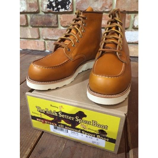 RED WING SHOES レッドウィング 9875 Irish Setter Gold Russet "Sequoia" 6"Moc ...