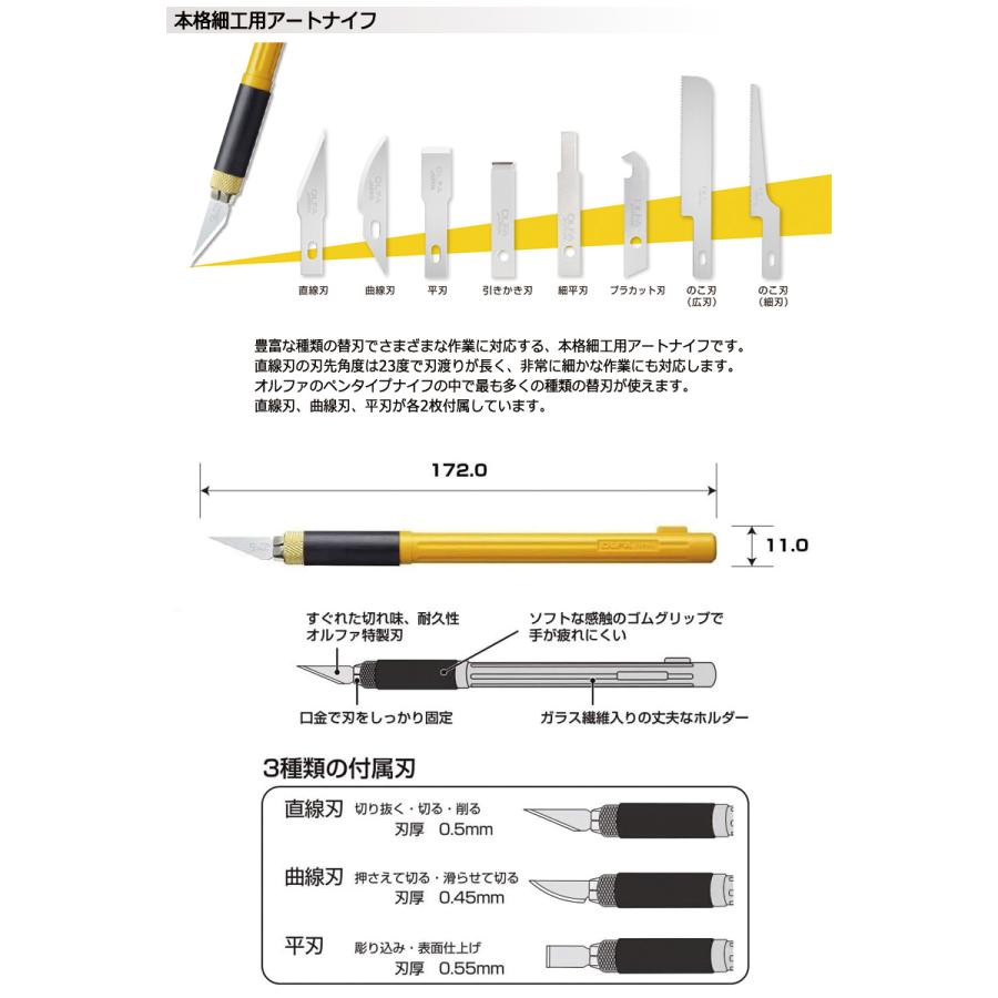 OLFA オルファ アートナイフプロ 157B 細工用カッター ペンタイプナイフ カッター : 157b : 印鑑と文具と雑貨のはんこキング - 通販 - Yahoo!ショッピング