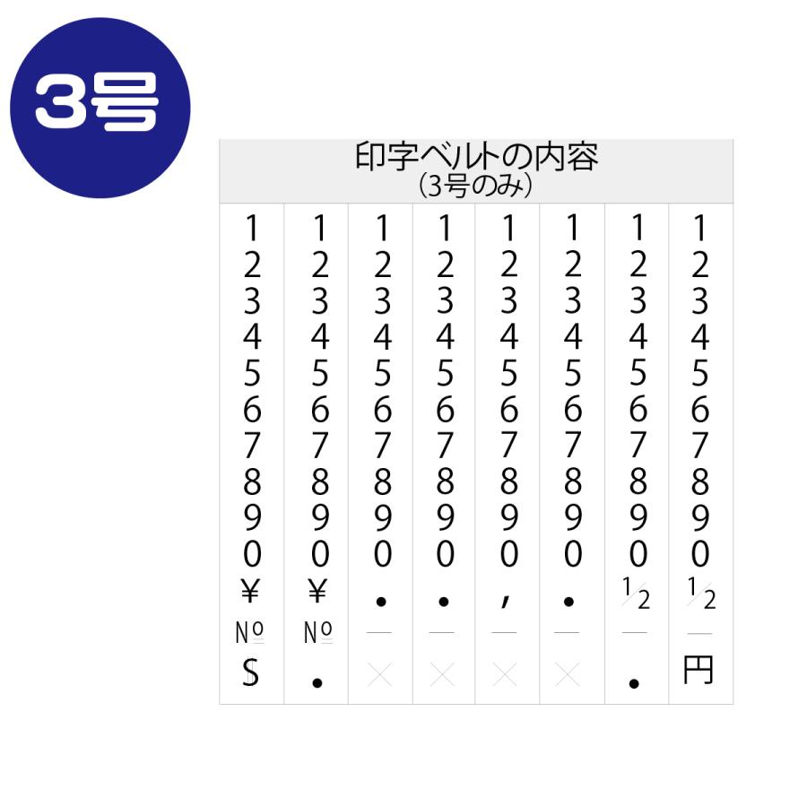 回転ゴム印 エルゴグリップ 『cf-83g・欧文8連・ゴシック体・3号』 番号 金額表示 請求書 領収書 : cf-83g : はんこショップおとべ - 通販 - Yahoo!ショッピング