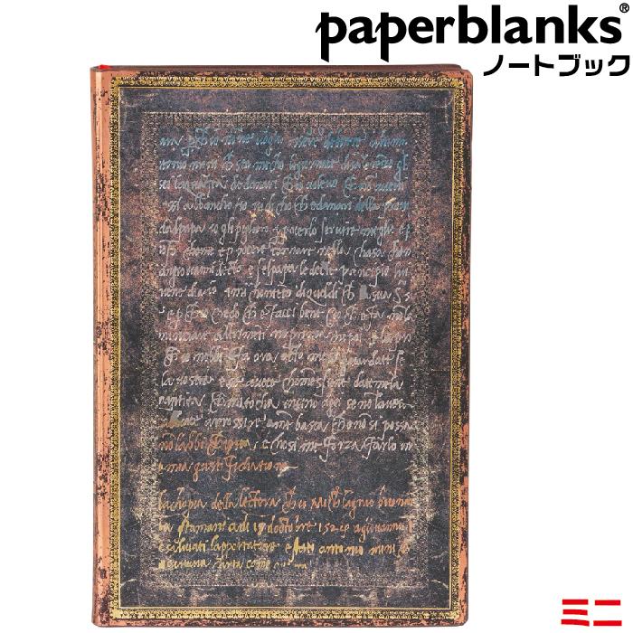 paperblanks（ペーパーブランクス） ノート ミニ アーティストビジョン Flexis ミケランジェロ Handwriting 「手跡」 罫線 ソフトカバー FB9638-2 ゴム ...
