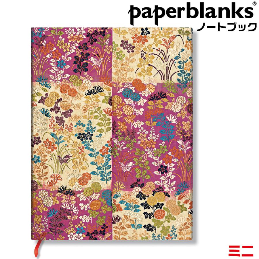 paperblanks ペーパーブランクス ノート Flexis ピンクの唐織 ミニ ソフトカバー FB9819-5 ゴムバンド留め具 90×140mm 手帳 : はんこショップおとべ ...