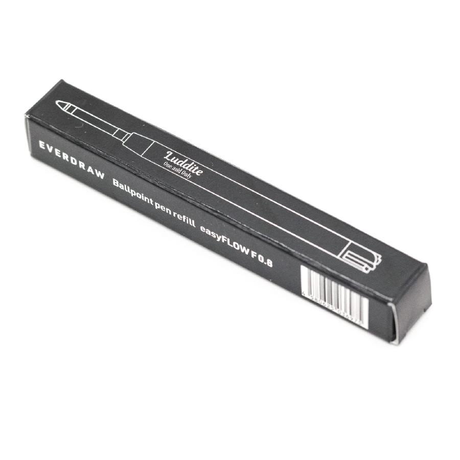 LUDDITE（ラダイト） エバードロー 替芯 ボールペンリフィル easyFLOW 0.8mm LDW-BP4RE-08 EVERDRAW ...