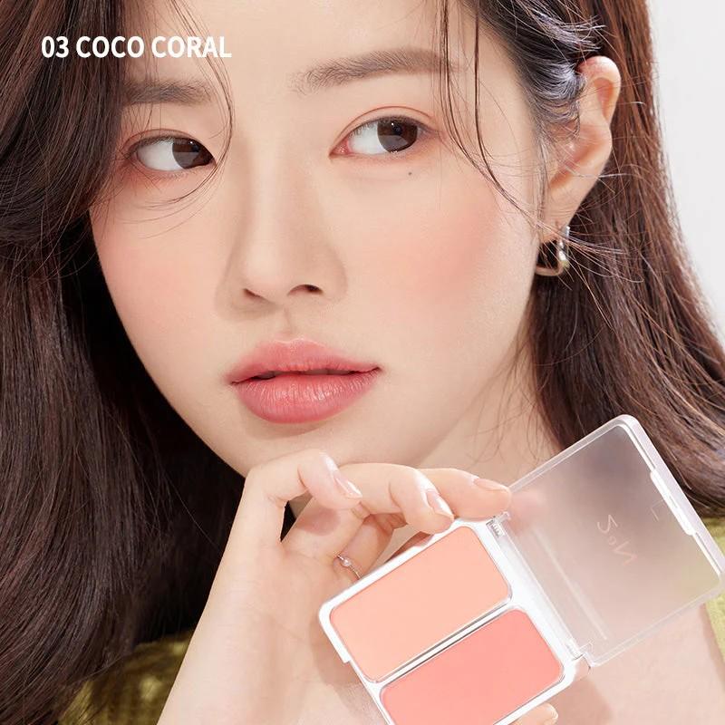 2aN [2aN] デュアルチーク ＃03 Coco Coral コココーラル Dual Cheek 韓国コスメ 高発色 密着 メイク : hannahpad Yahoo!ショップ - 通販 ...