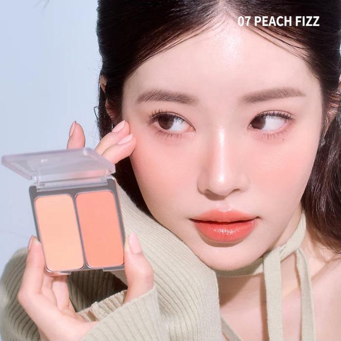2aN [2aN] デュアルチーク Dual Cheek ＃07 Peach Fizz 韓国コスメ アイシャドウ 高発色 密着 メイク チーク : hannahpad Yahoo!ショップ ...