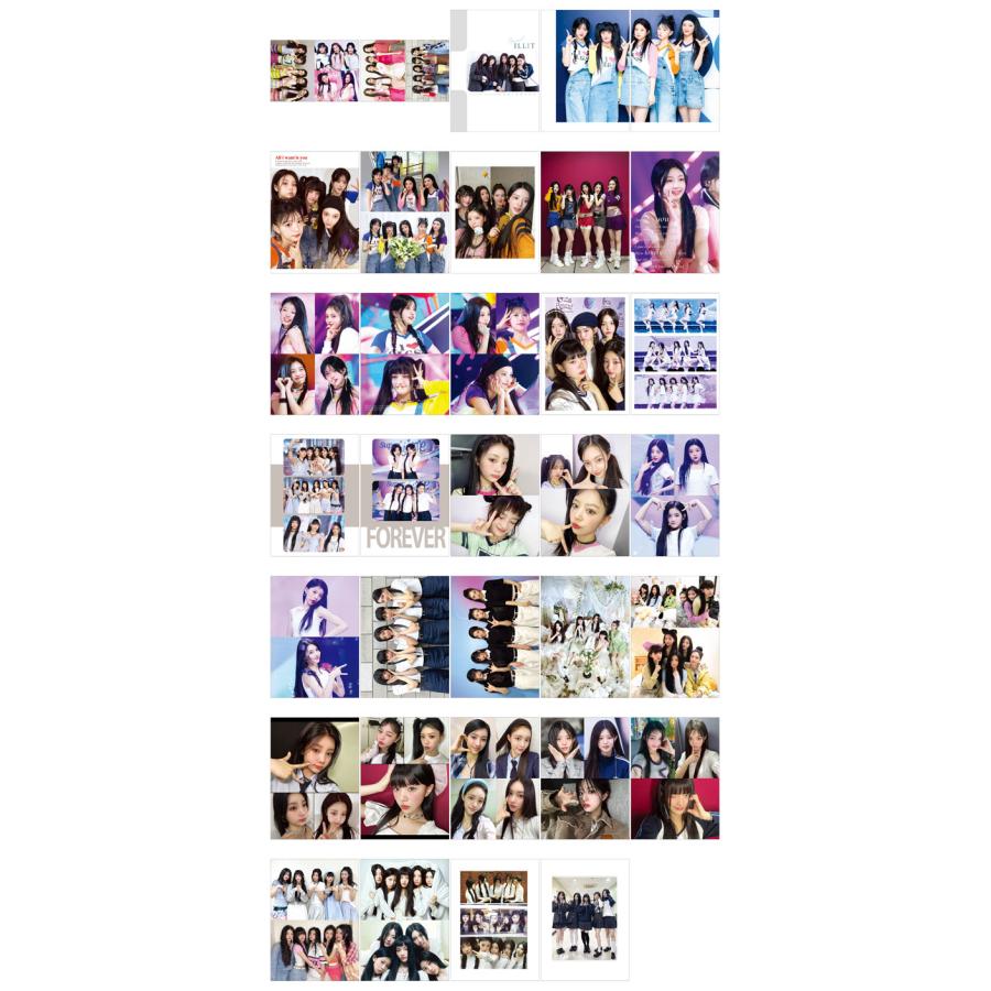 【送料無料・速達】 ILLIT (アイリット) グッズ - プレミアム フォトブック 写真集 220mm x 305mm SIZE (34p ...